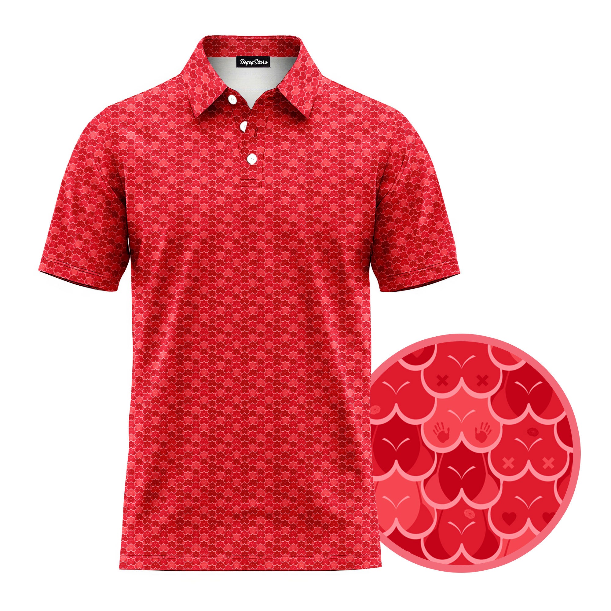 Bogey Stars "Valentine" Funny Golf Polo for Men – BS